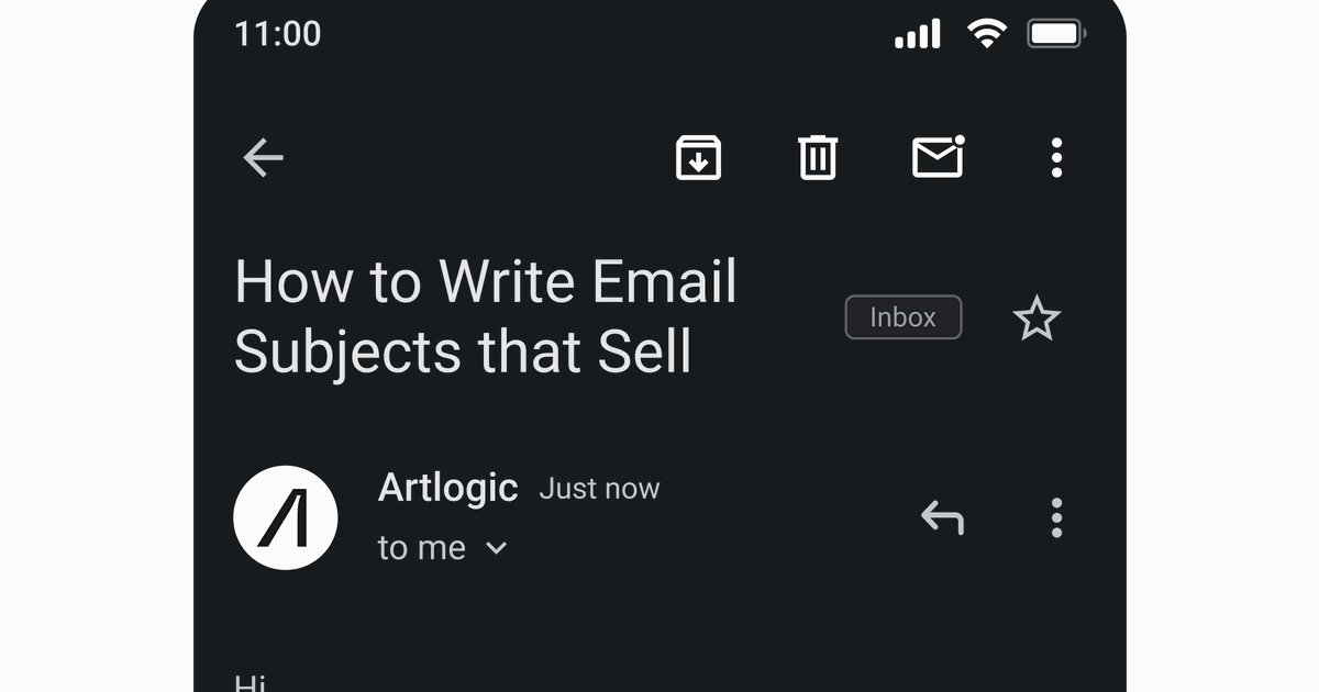 How to Write Email Subjects that Sell | Artlogic